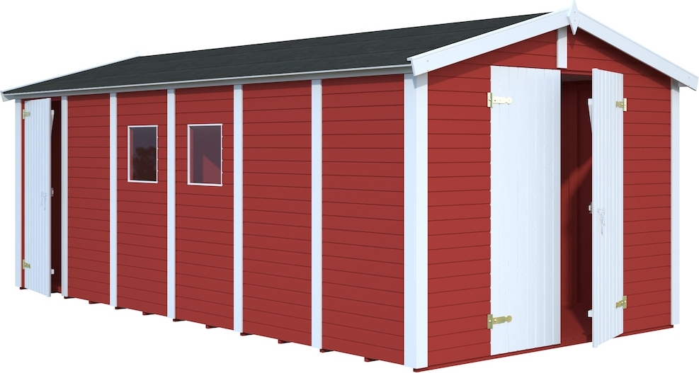 Varasto Dan 14,2 m² - Pihavaraston rakennuspaketti - Freddytalo.fi
